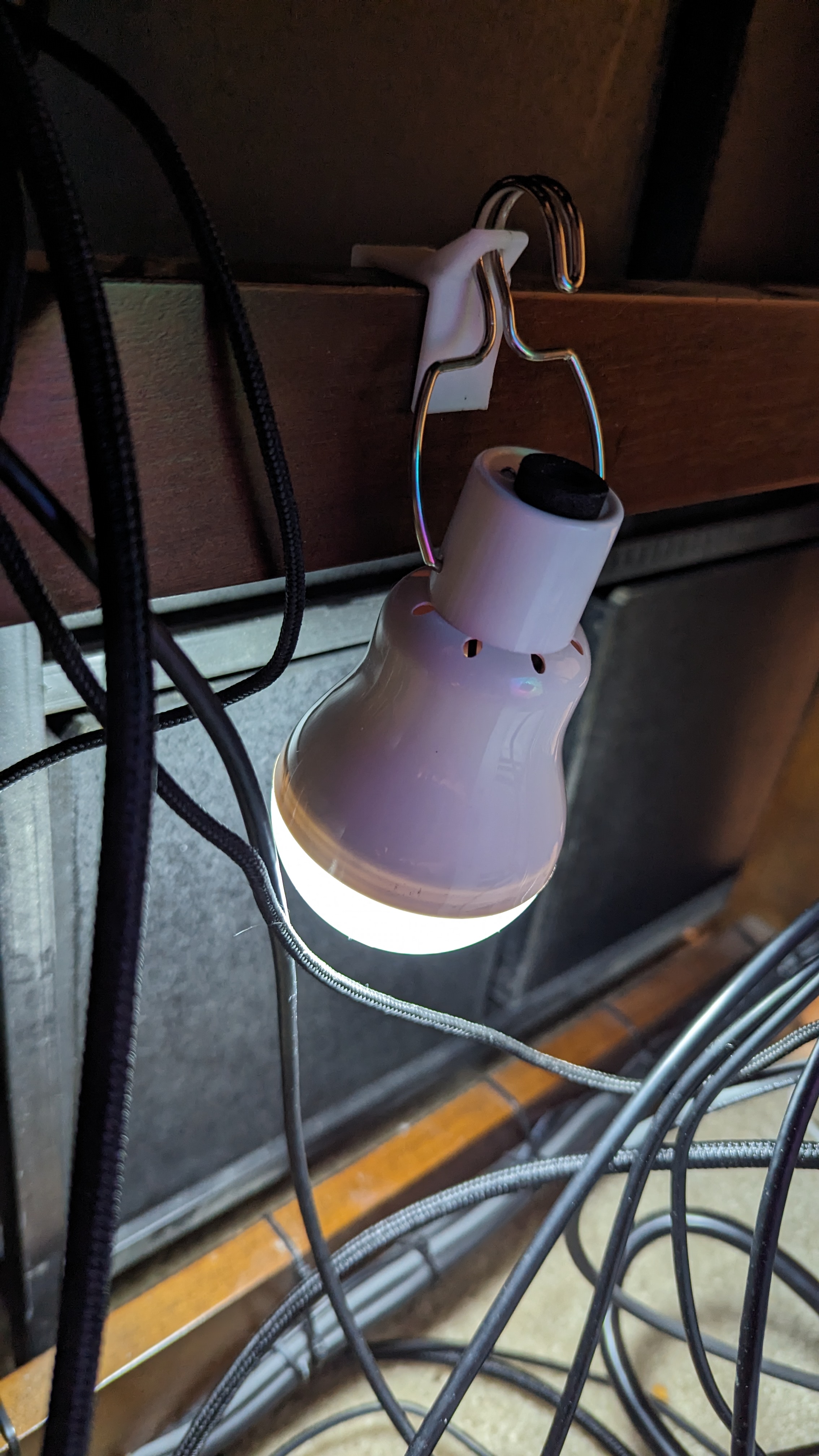 Portable and rechargeable LED light hanger for 3/4" or 19mm stock by ...