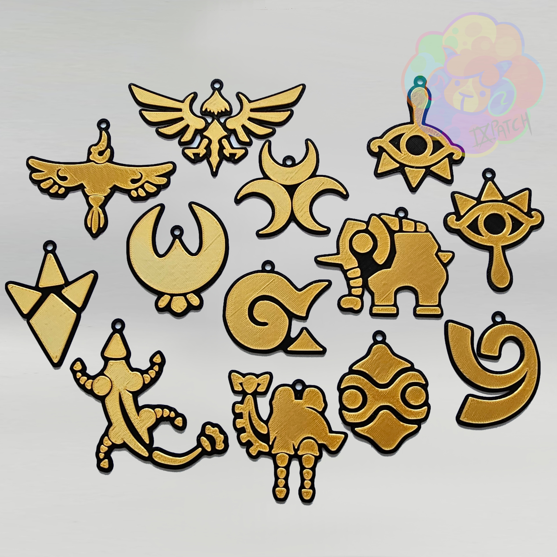 Zelda Symbol Ornaments by IXPatch | Download free STL model ...
