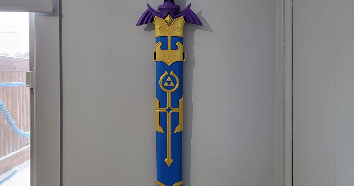 Master Sword - Wall Mount by Simon Gelinas | Download free STL model ...