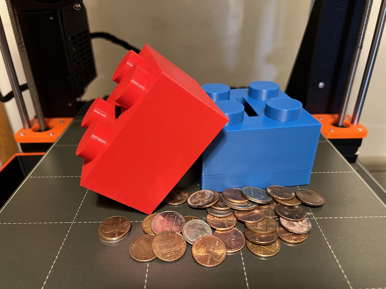 Stackable Brick Bank by batman | Download free STL model | Printables.com