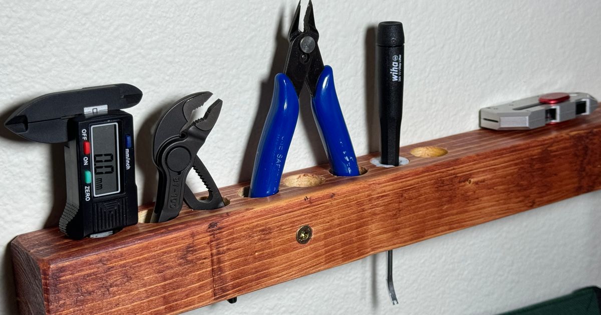 Insert for Wooden Tool Tidy (3/4 inch hole - includes Fusion 360 file ...