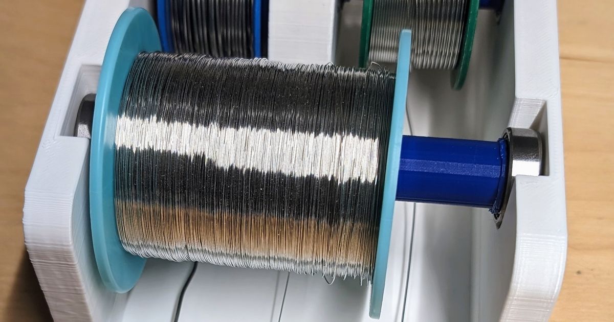 Solder Holder Station (multiple spools) by Mint | Download free STL ...