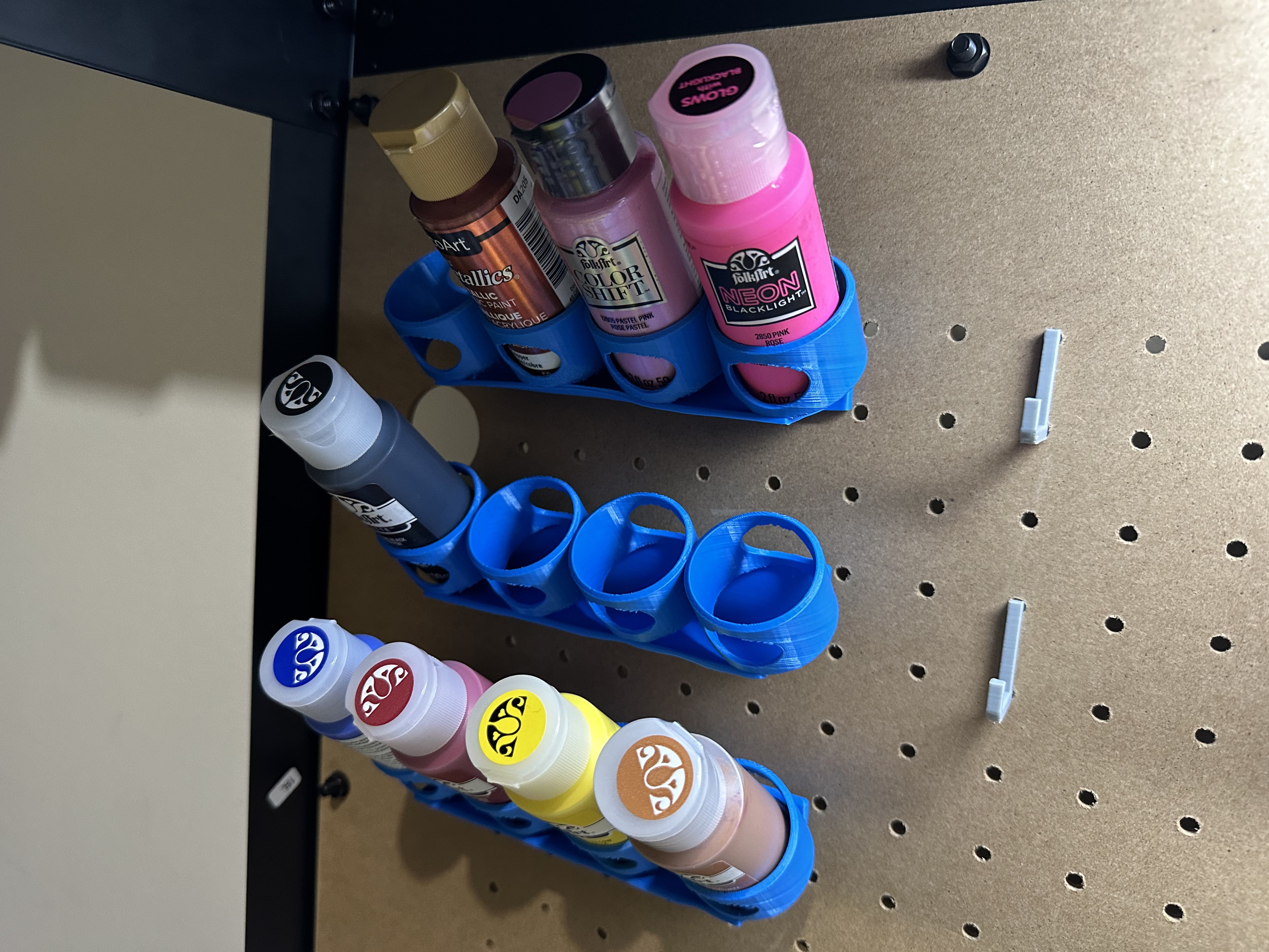Pegboard Hobby Paint Holder: 32-35mm by Holden Prints | Download free ...