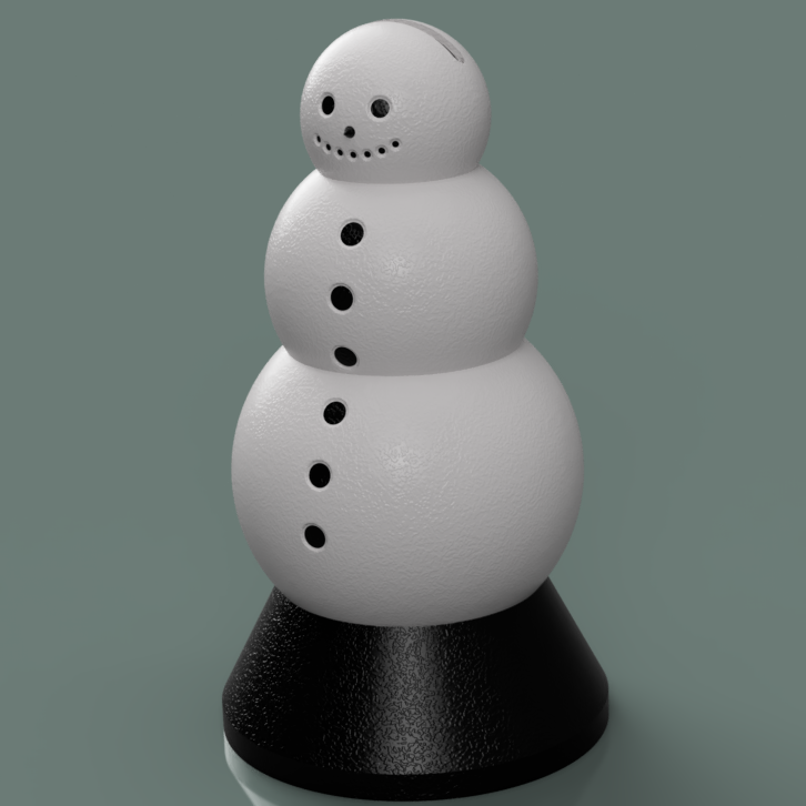 Snowman Coin Bank by walloper3 | Download free STL model | Printables.com