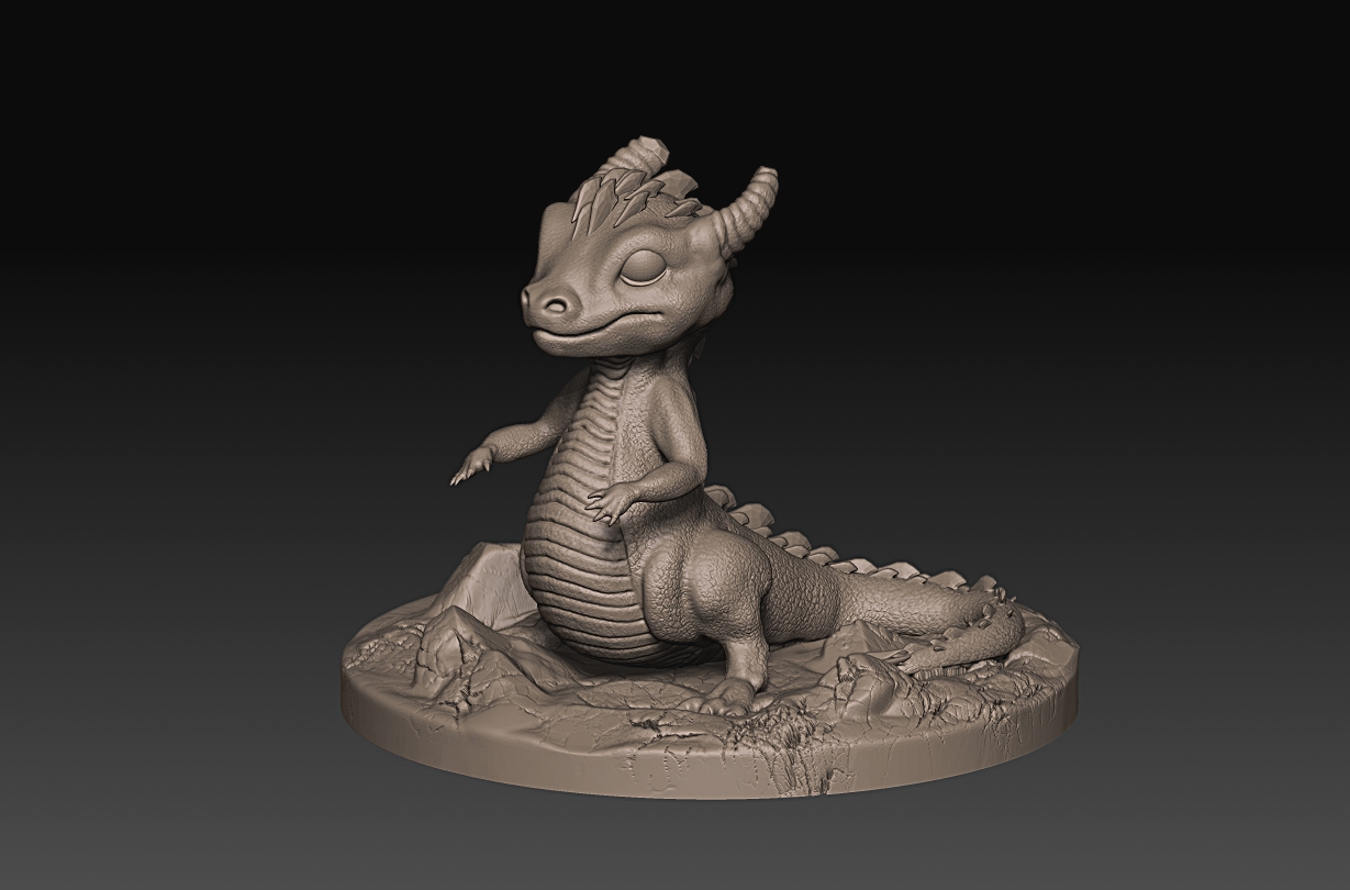 Baby Dragon by Steffelbauer Razvan | Download free STL model ...