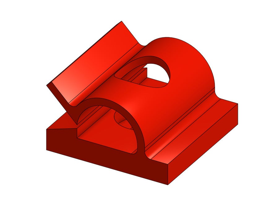 SIMPLE CABLE CLIP | C TYPE | SCREW OR SELF-ADHESIVE MOUNT | ø6mm by ...