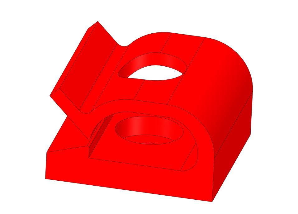 SIMPLE CABLE CLIP | C TYPE | SCREW OR SELF-ADHESIVE MOUNT | ø6mm by ...