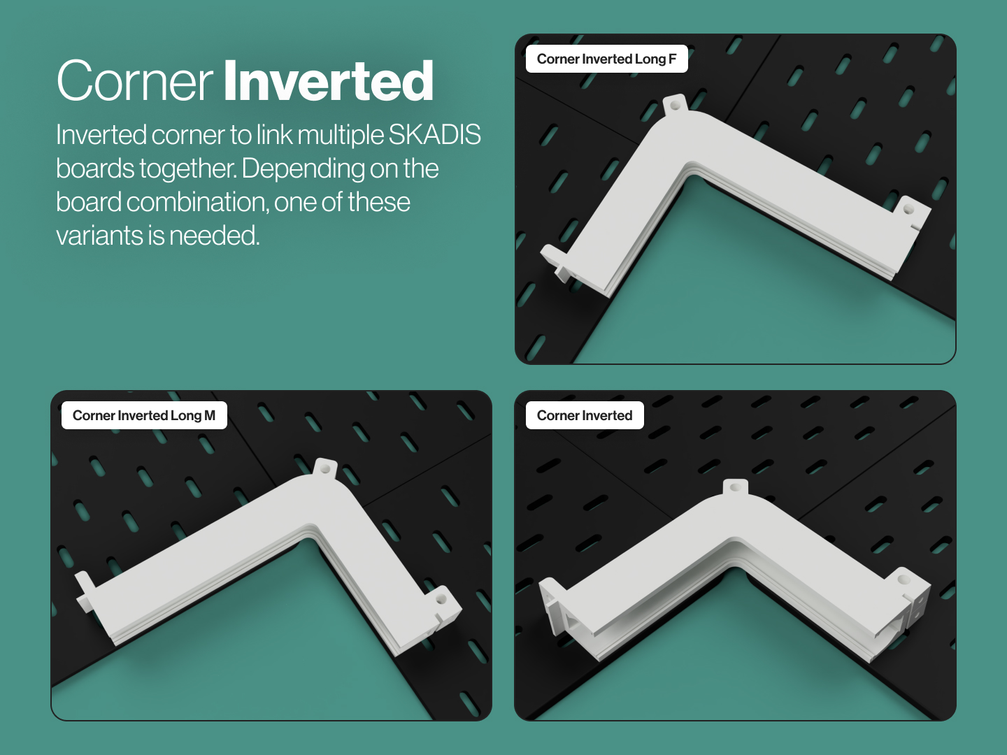 LED Frame 2.0 (Multiboard) for IKEA SKADIS by Hawk7 | Download free STL ...