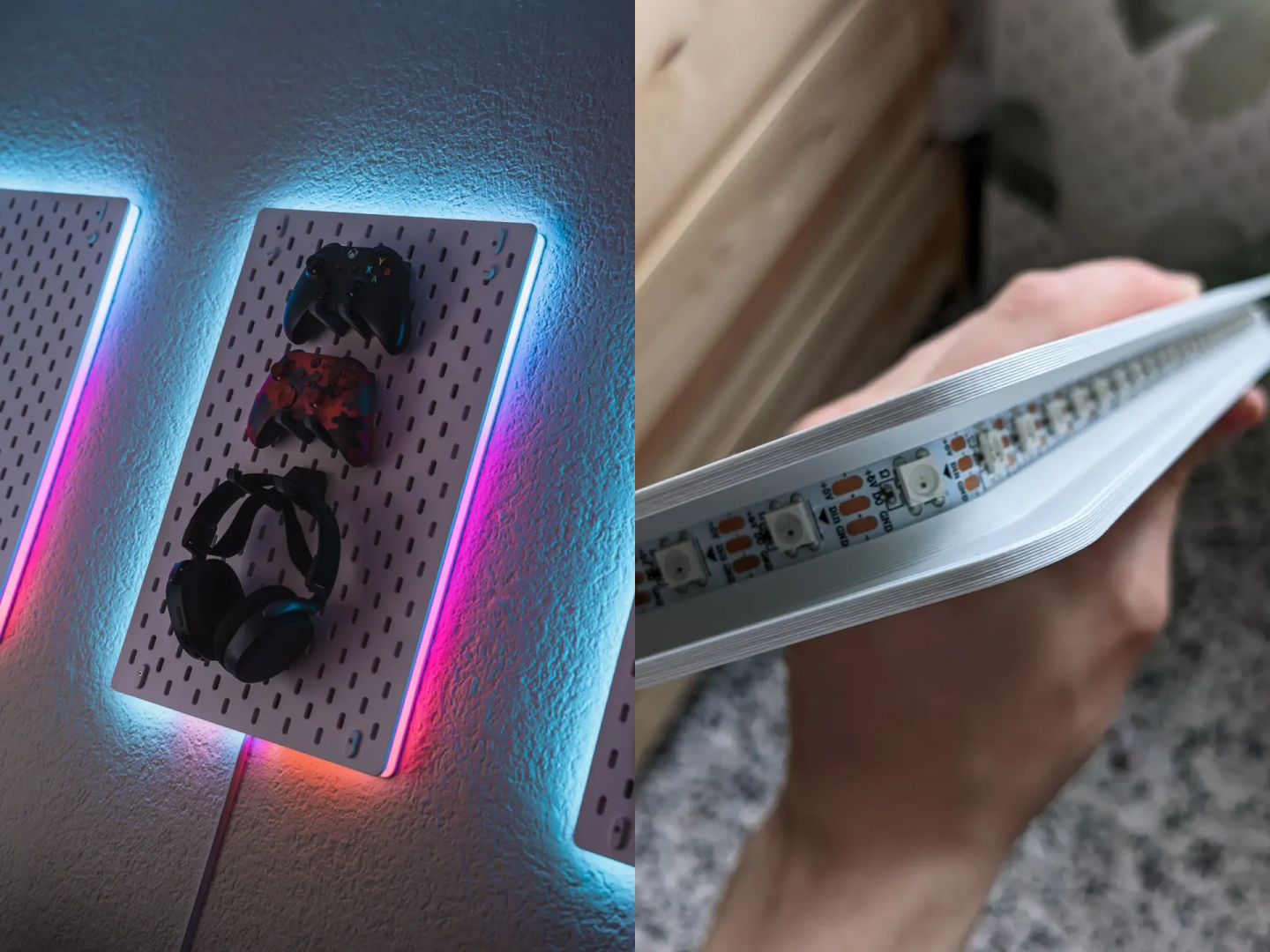 LED Frame 2.0 (Multiboard) for IKEA SKADIS by Hawk7 | Download free STL ...