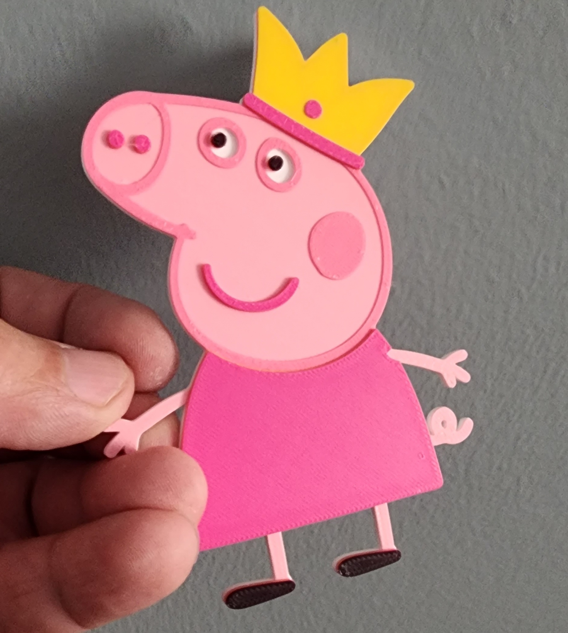 Peppa Pig 6 color layered design can print on single color printers ...