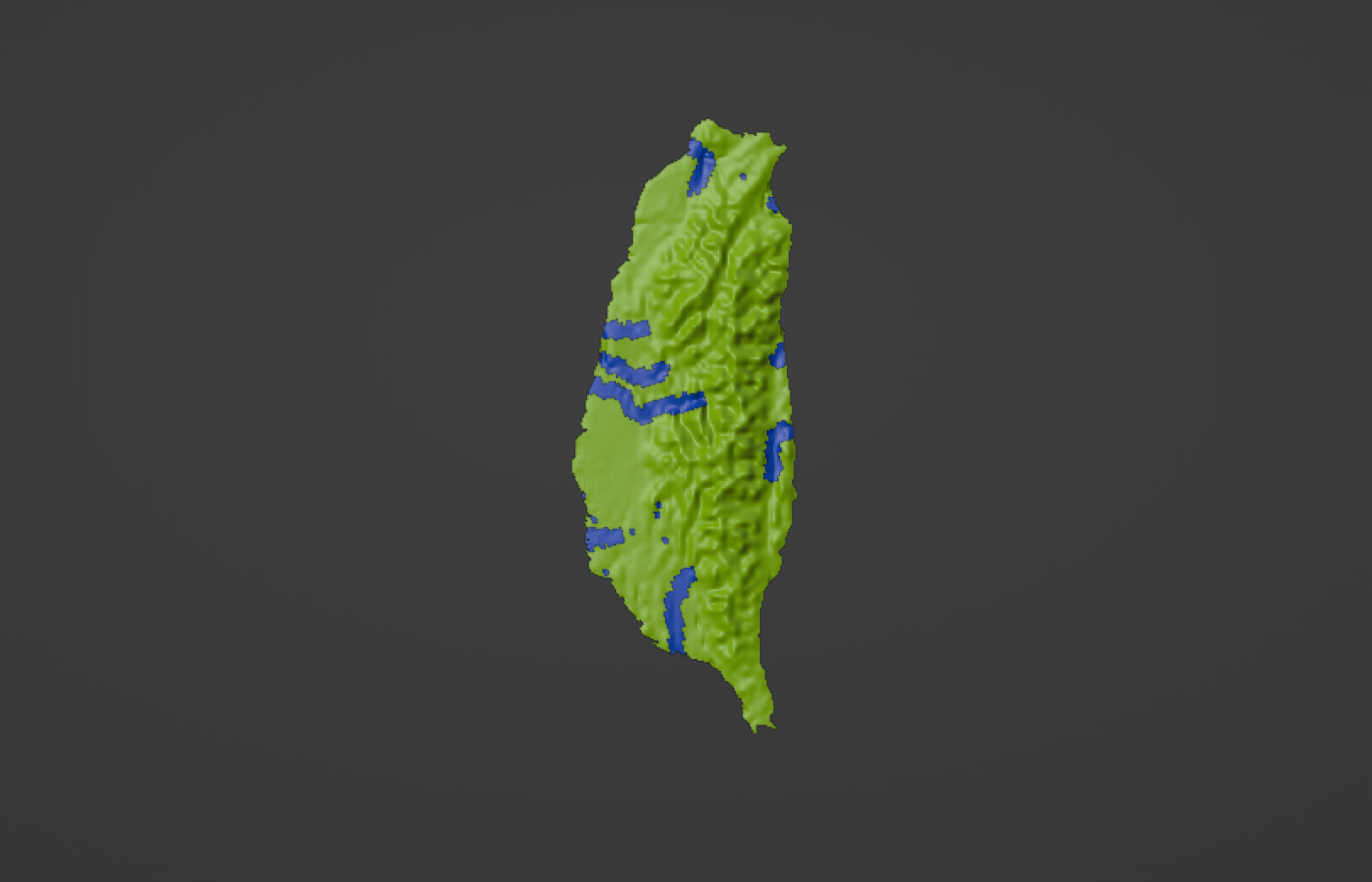China Mainland/Hainan/Taiwan 3D Topo Relief Map with Streams and Lakes ...