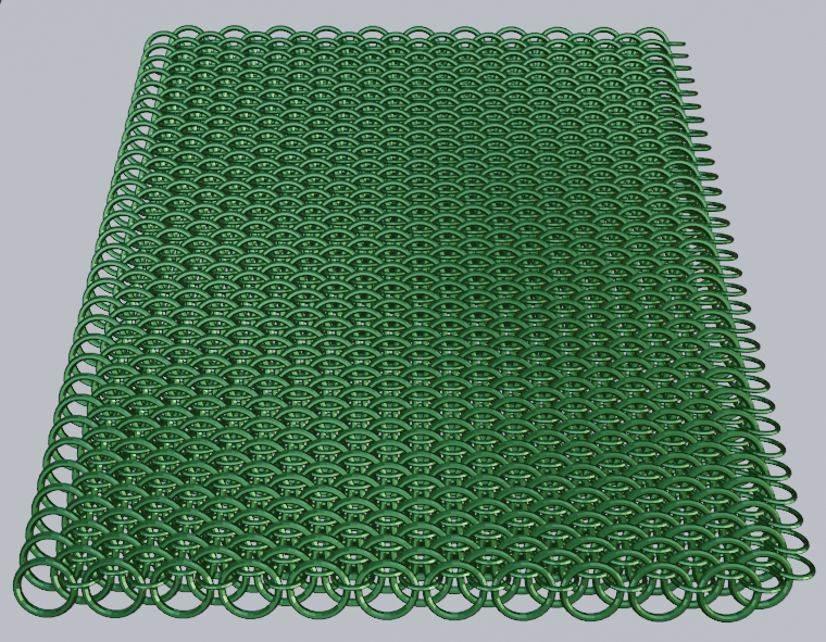 Dragonscale Chainmail Large sheet and test print by Chainmail Weaves ...