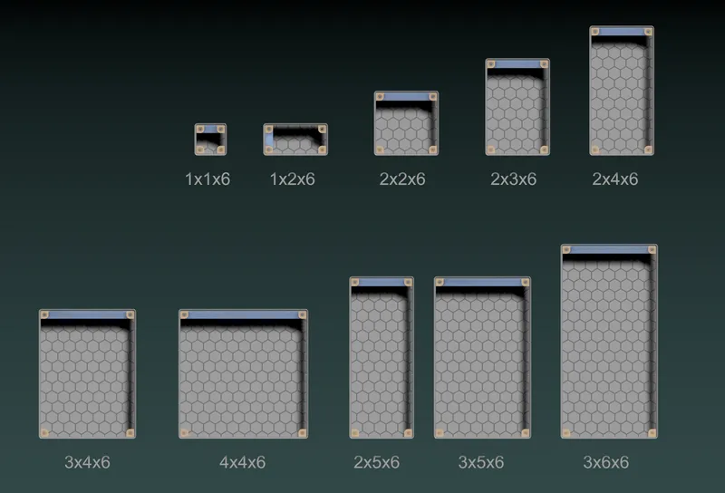 Gridfinity - Econo containers collection by Piro | Download free STL ...