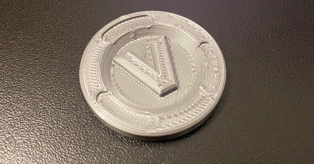 V-Buck Coin by Filip Cielecki | Download free STL model | Printables.com
