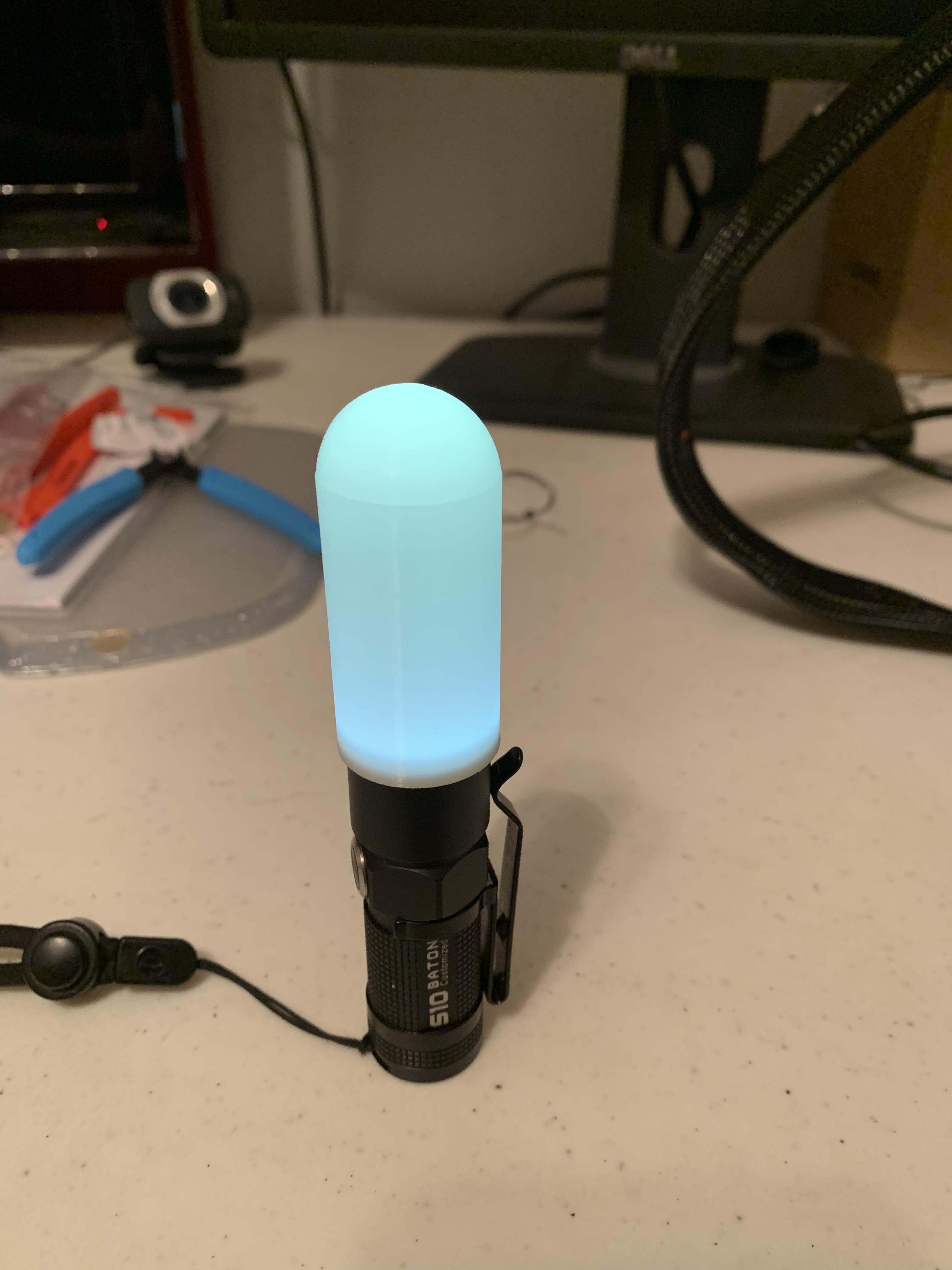 Olight S10 Baton Diffuser by Boomer8404 | Download free STL model ...