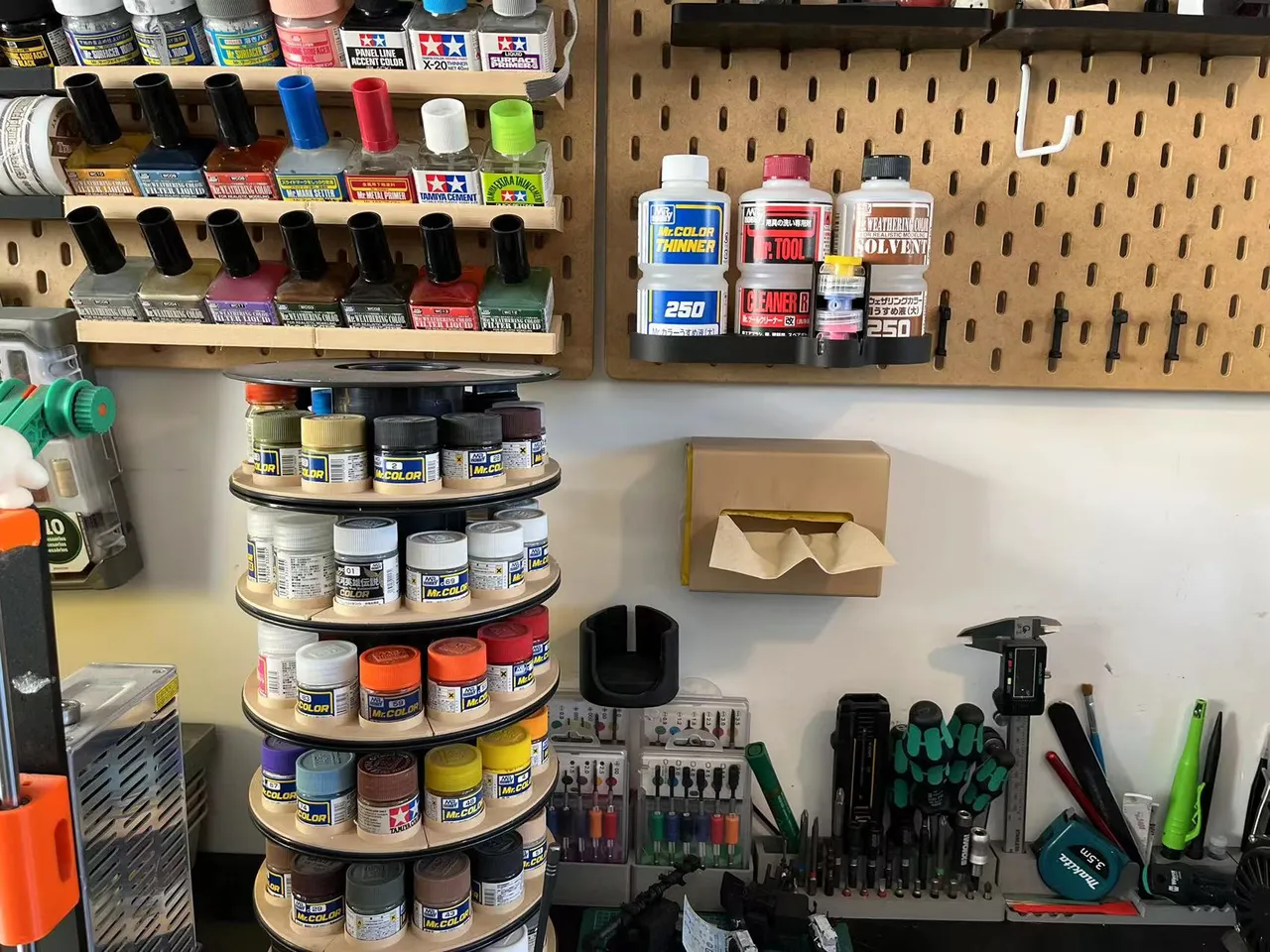 Mr.color 250ml bottle skadis holder by Chaoming Li | Download free STL model | Printables.com