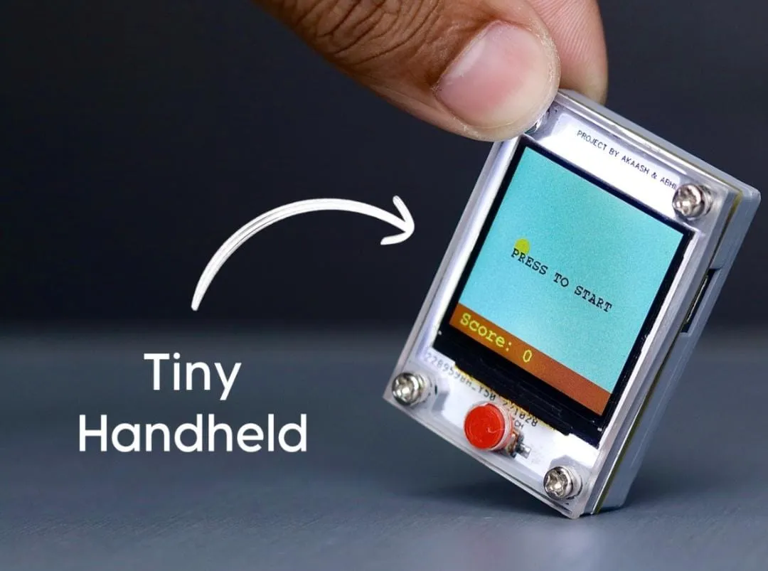 Tiny Handheld Game with Arduino - Beta by The Wrench | Download free STL model | Printables.com