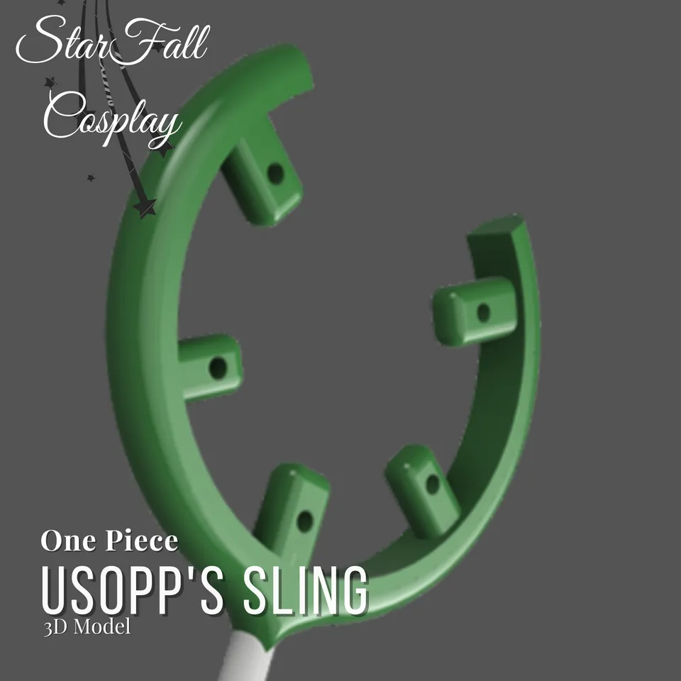 Usopp's Slingshot by StarFall Cosplay | Download free STL model ...