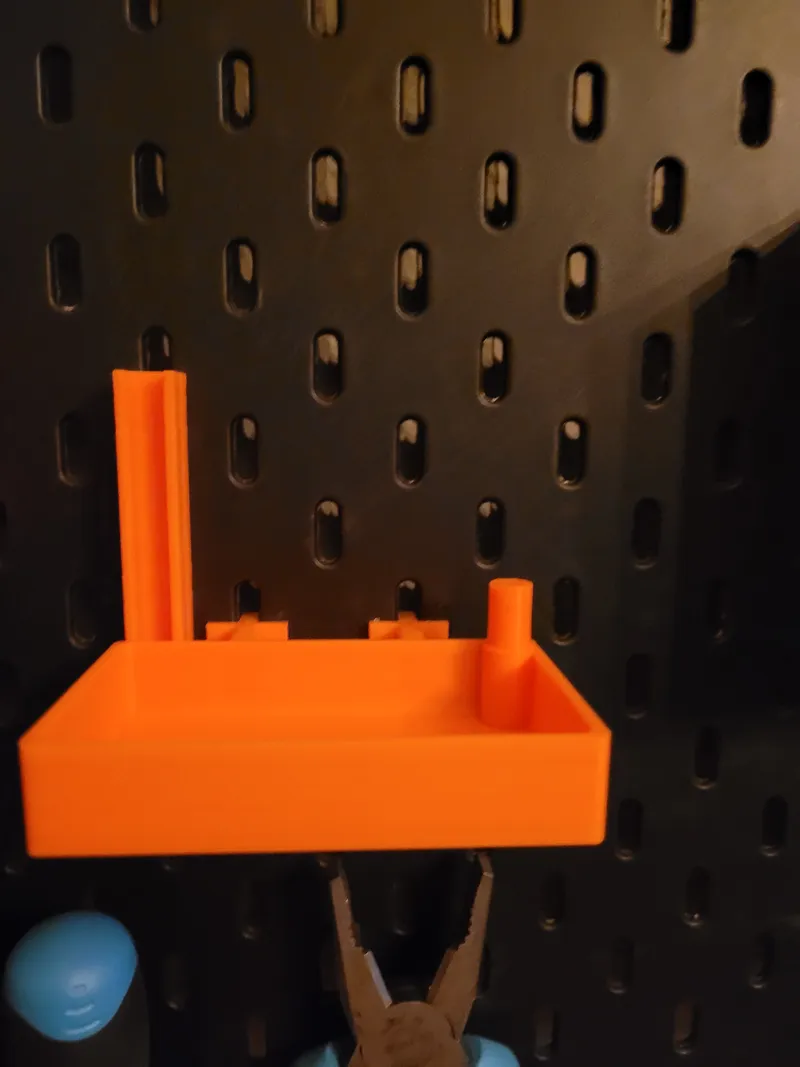 Turnable (Pivot) Tray Tower IKEA Skadis made with OpenSCAD por Ofilant ...