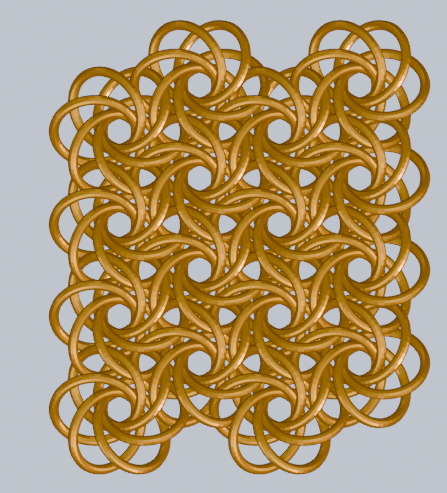 Moorish Rose weave Parametric Chainmail by Chainmail Weaves | Download ...