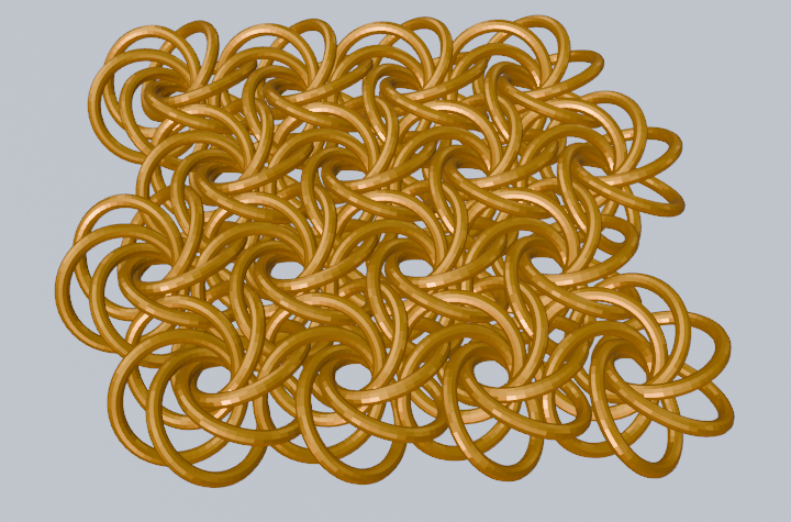 Moorish Rose weave Parametric Chainmail by Chainmail Weaves | Download ...