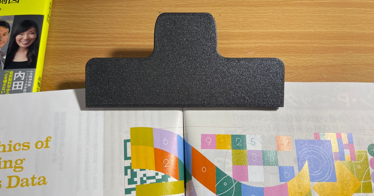 Book clip with double clip by Hana | Download free STL model ...