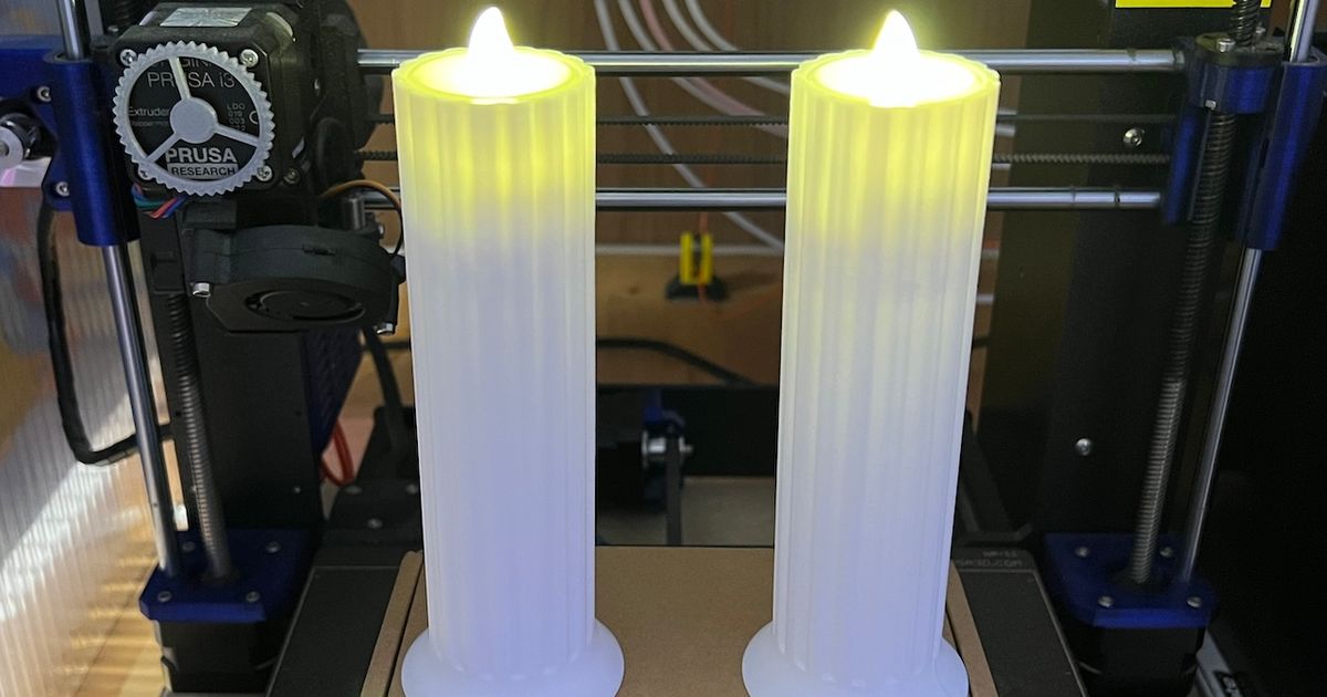 LED Tealight Candle Holder by muddymaker | Download free STL model ...