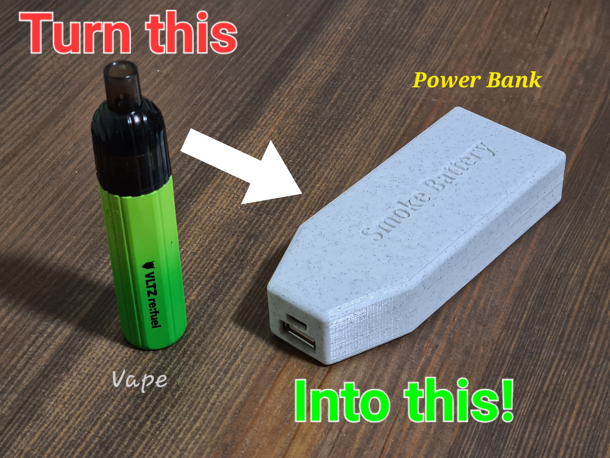 Power Bank - From Vape Batteries by N-Ender_3 | Download free STL model ...