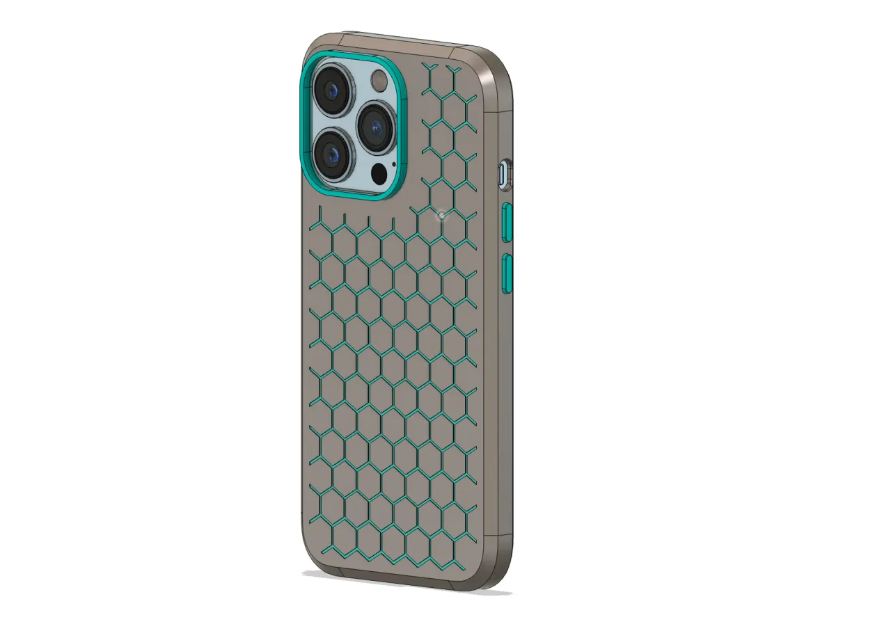 iPhone 13 pro case honeycomb by nicosandller | Download free STL model ...