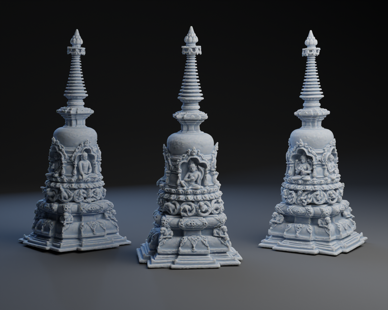 Miniature Votive Stupa by Peter Farell | Download free STL model ...