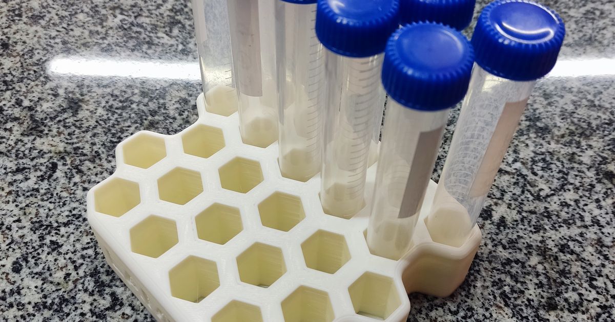 Falcon tube rack by Lucas Ribeiro | Download free STL model ...