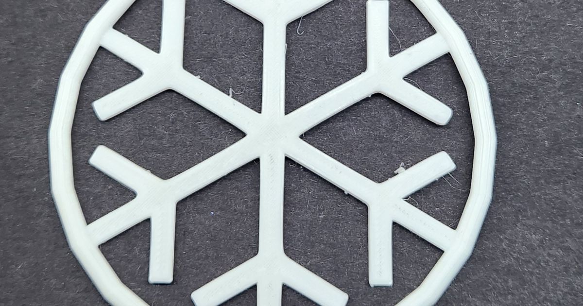 Snowflake decoration by mkss25 | Download free STL model | Printables.com