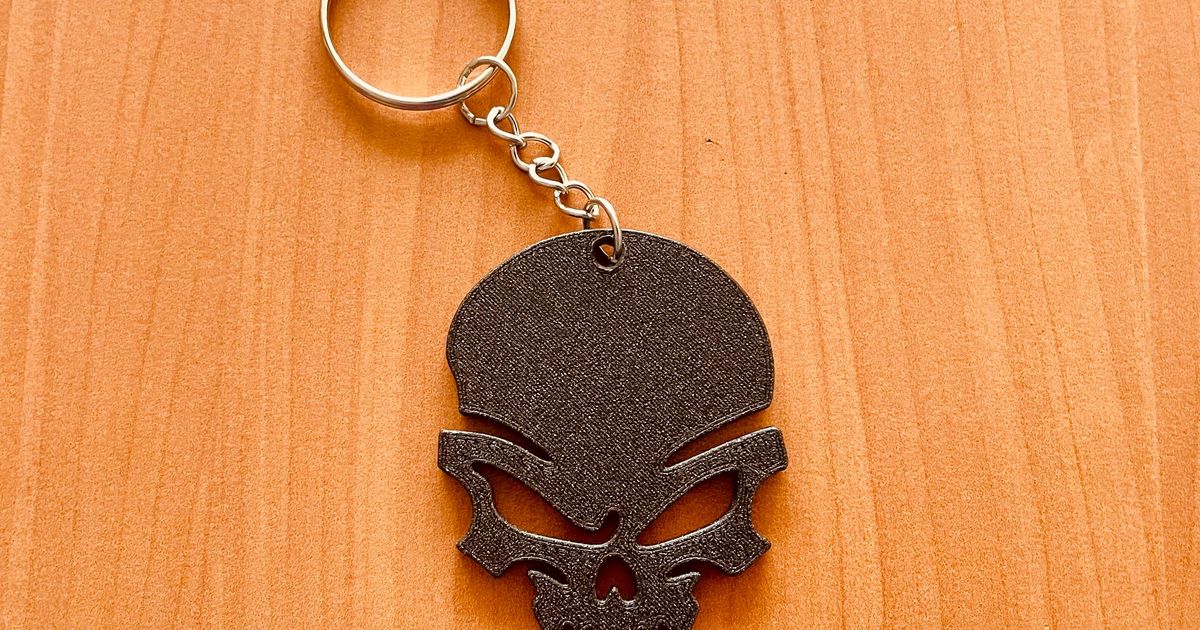 Skull keychain by ArgiCZ | Download free STL model | Printables.com