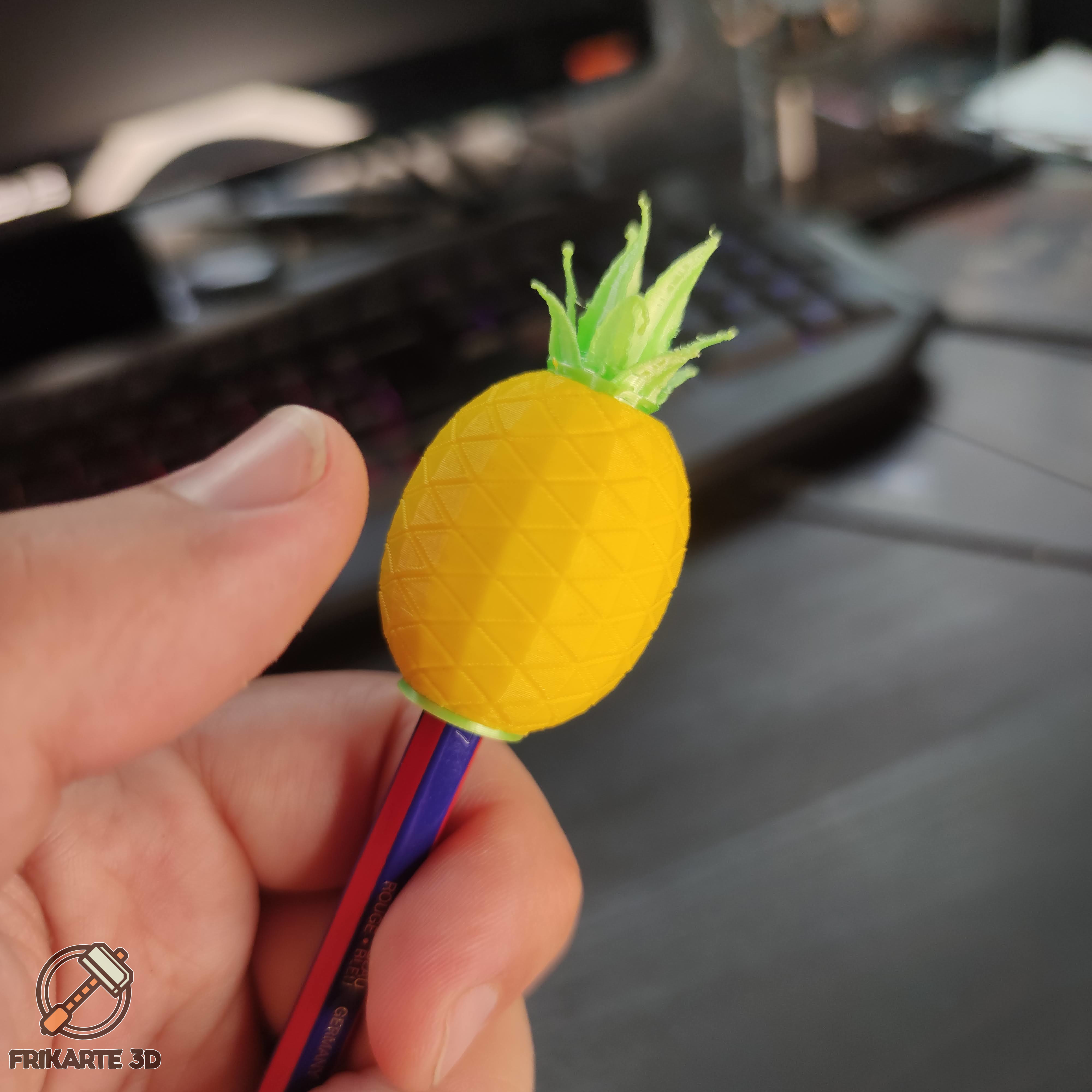 Pineapple Pencil Spinner by Frikarte3D | Download free STL model ...