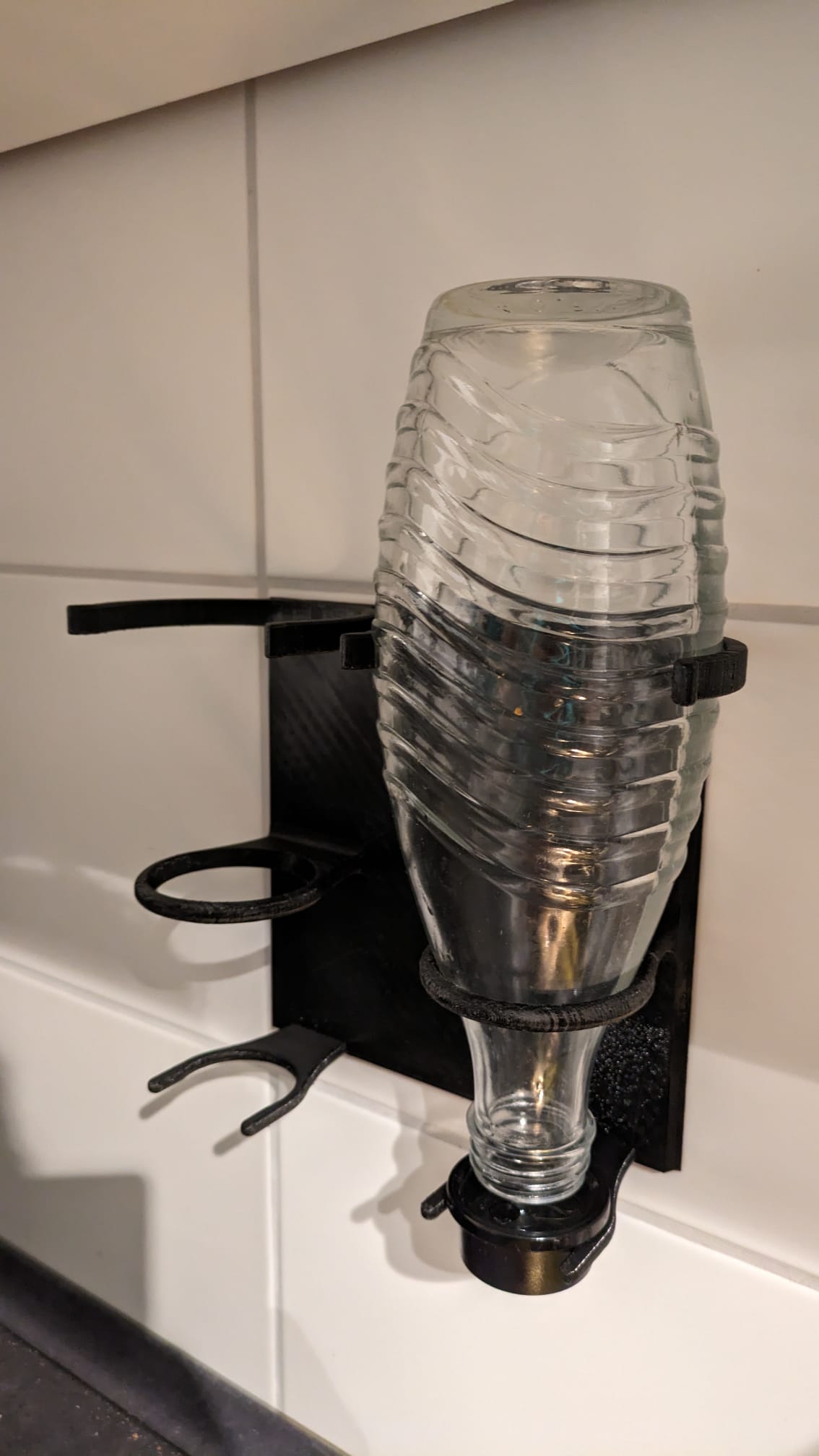 SodaStream Crystal Bottle Wall Holder for 2 bottles by Faeslich ... SodaStream Crystal Bottle Wall Holder for 2 bottles by Faeslich ...