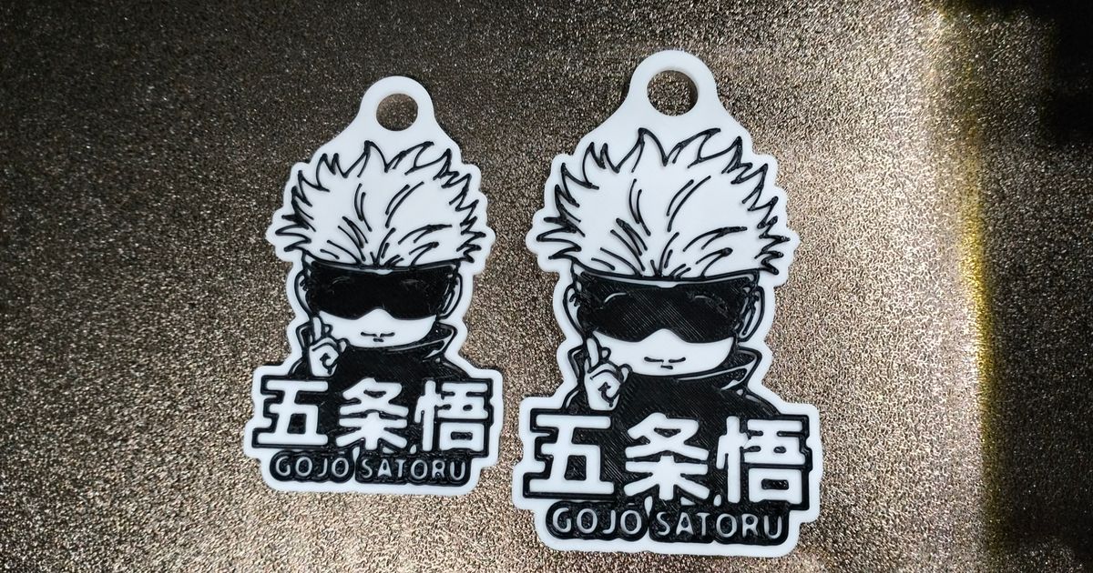 Satoru Gojo Jujutsu Kaisen Keychain by braga3dprint | Printables Store