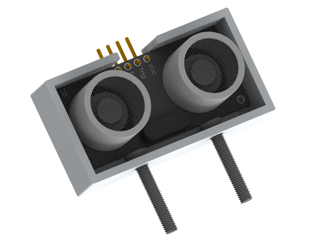 HC-SR04 ultrasonic sensor holder for ORP by Catniped | Download free ...