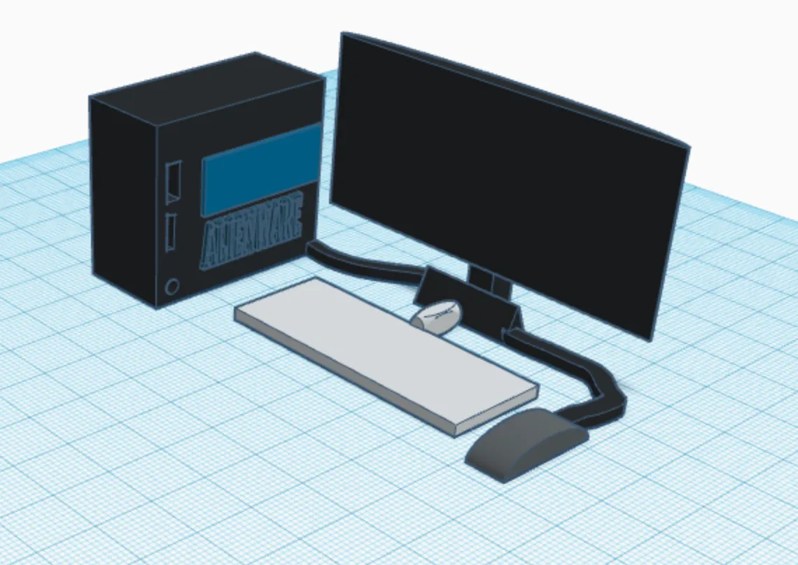 Computer setup by "THE PRINTER" :3 | Download free STL model ...