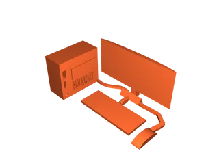 Computer setup by "THE PRINTER" :3 | Download free STL model ...