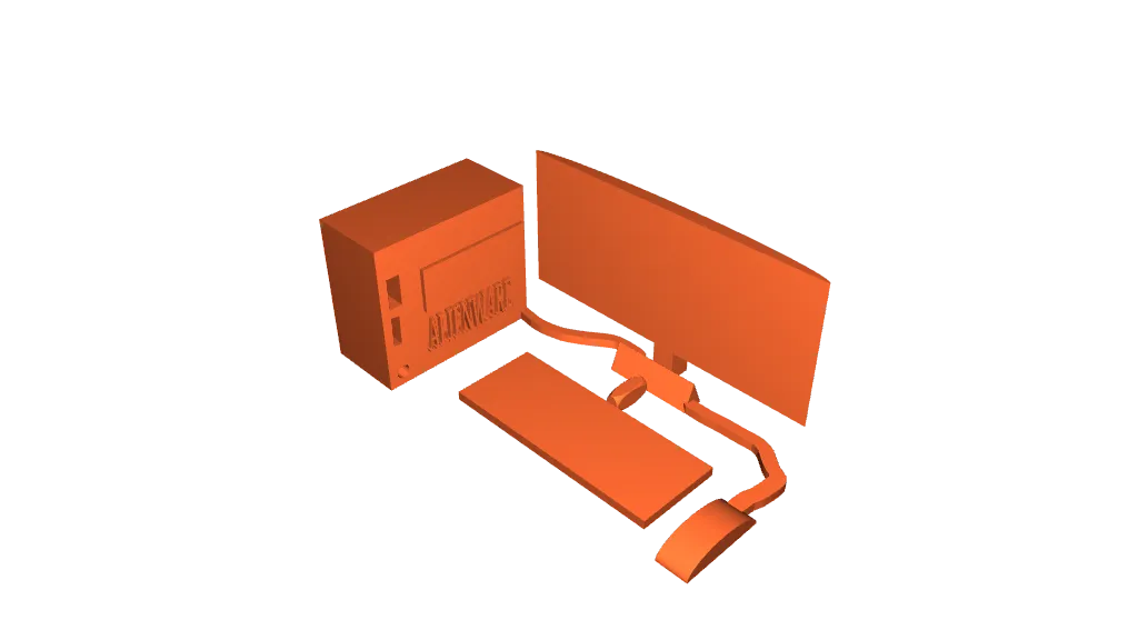 Computer setup by "THE PRINTER" :3 | Download free STL model ...