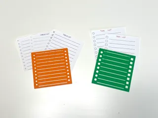 ToDo List (Checklist) Stencil for 9x9cm notes by mirabatek | Download ...