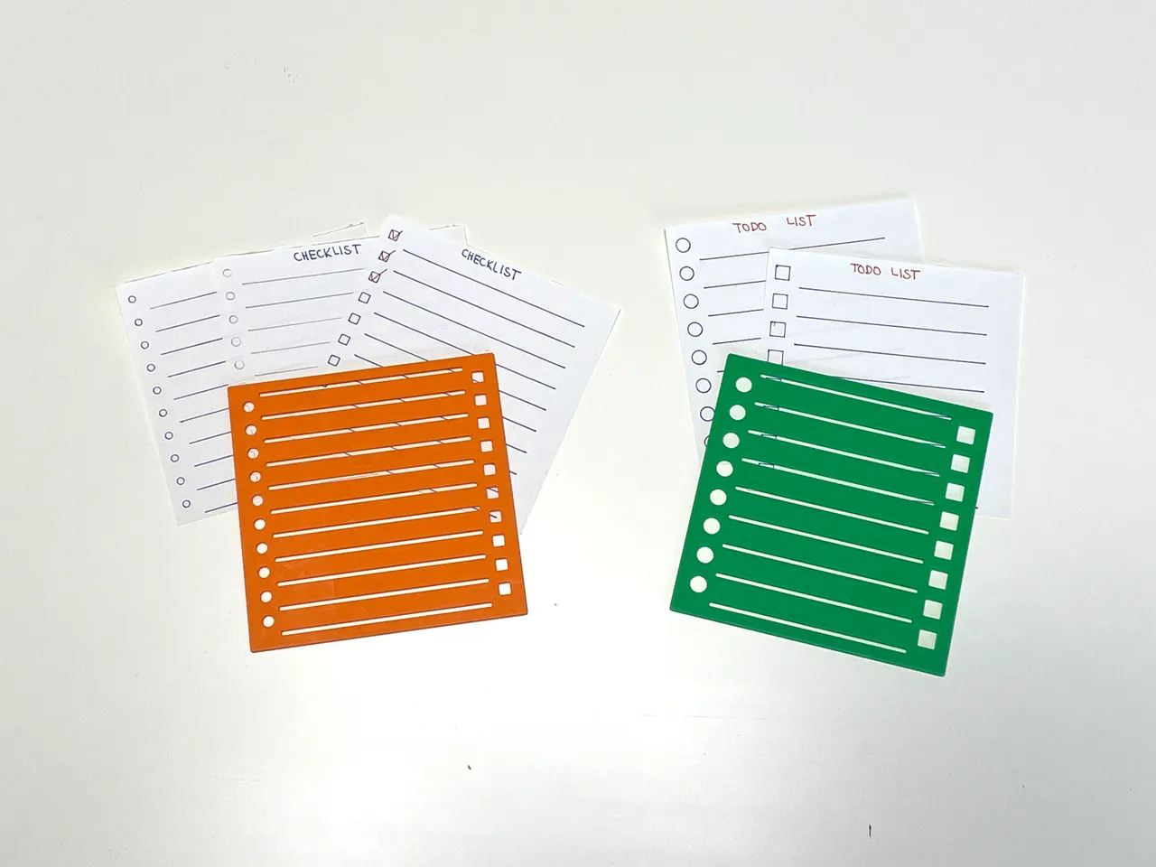 ToDo List (Checklist) Stencil for 9x9cm notes by mirabatek | Download ...