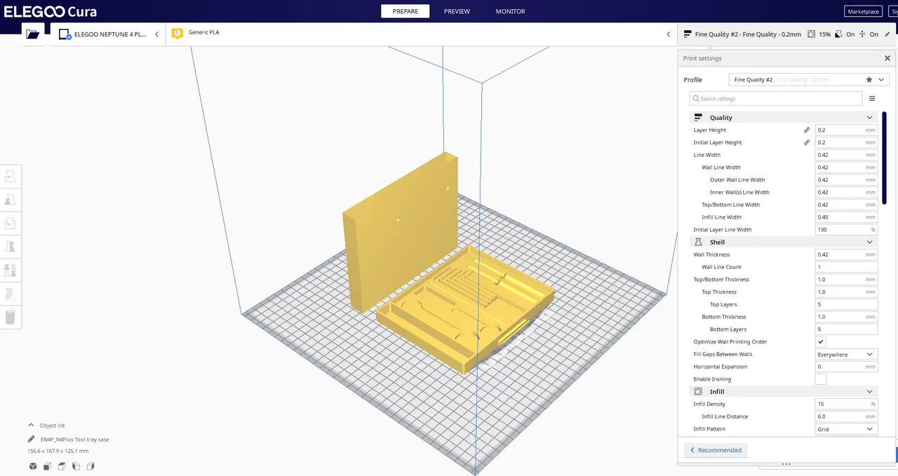 Tool tray for Neptune 4 Plus by SouthpawBob | Download free STL model ...