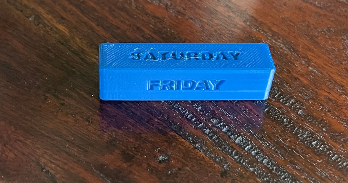 FRIday block by Elon Muscular | Download free STL model | Printables.com