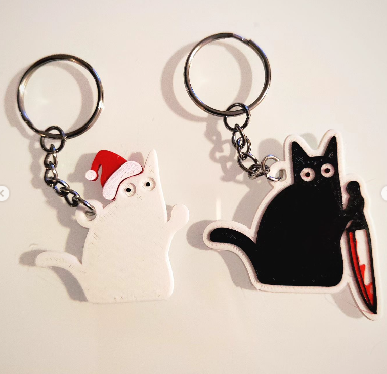 Cat Keychains by Matteo Giovanni Cirfeda | Download free STL model ...