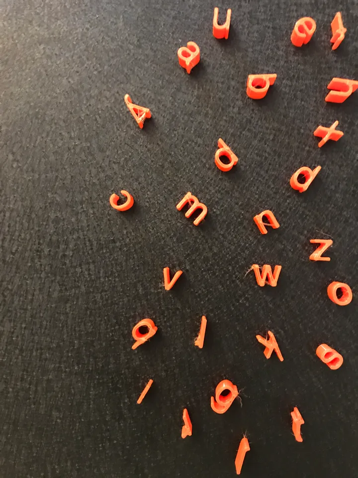 a-z lowercase the alphabet by Blox IsCool | Download free STL model ...