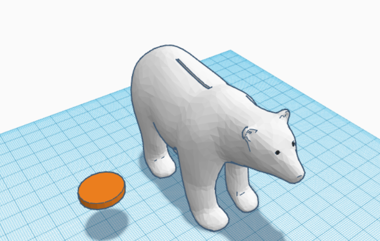 Polar Bear Piggy Bank by Ian | Download free STL model | Printables.com