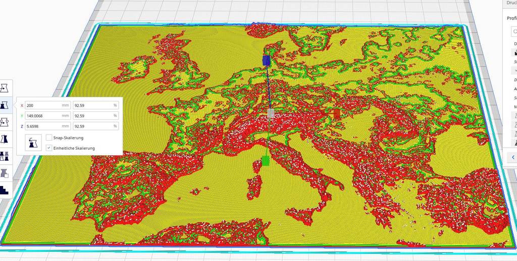 Europe 3D Map by Sanchez | Download free STL model | Printables.com