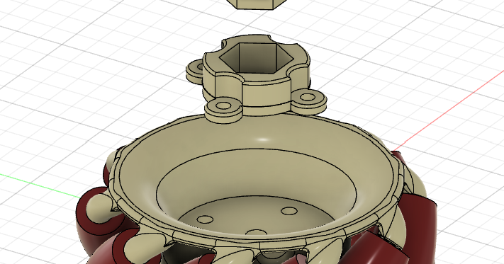67mm Omni-directional Wheel 12mm Hex Mod by VoLiDay | Download free STL ...