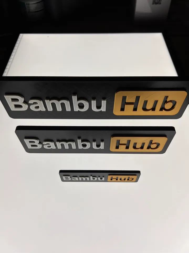 Bambu Hub sign by DutchWorkX3D | Download free STL model | Printables.com